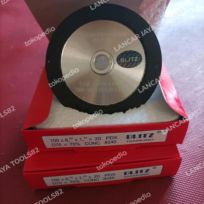 Jual mata/pisau gurinda diamond asah merk BLITZ 4" 100x12x20x1 ...