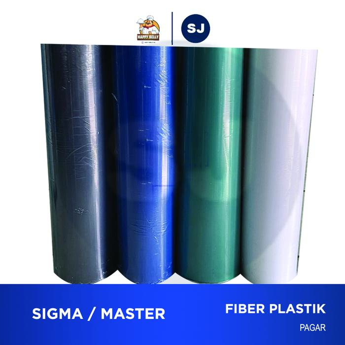 Jual Fiber Pagar Plastik SIGMA GLASS Biru Putih Hitam Hijau / Meter ...