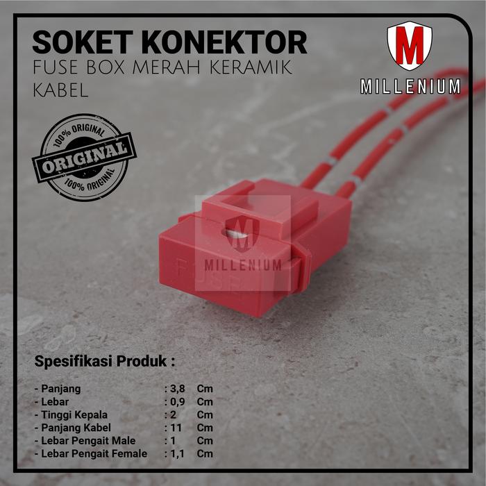 Jual Soket Sikring Fuse Box Keramik Dengan Kabel Bintik Kualitas Astra ...