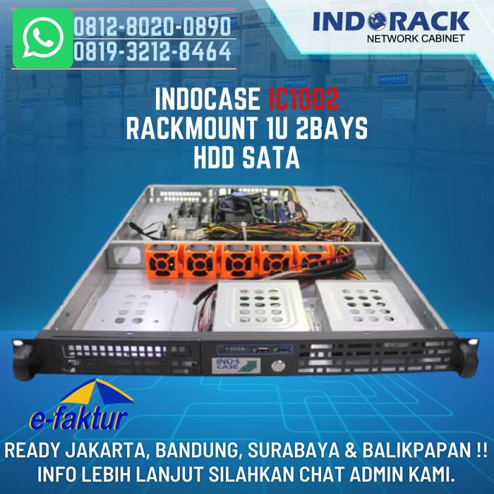 Jual RACKMOUNT CASE 1U 2 BAYS HDD SATA CASING SERVER - IC1002 - Kota ...