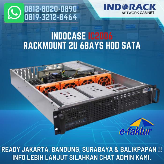 Jual RACKMOUNT CASE 2U 6 BAY HDD SATA - CASING SERVER IC2006 - Kota ...