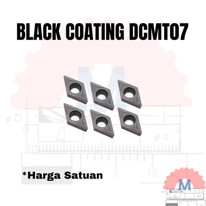 Promo Insert DCMT 07 02 pahat bubut DCMT0702 carbide - Black - Kota ...