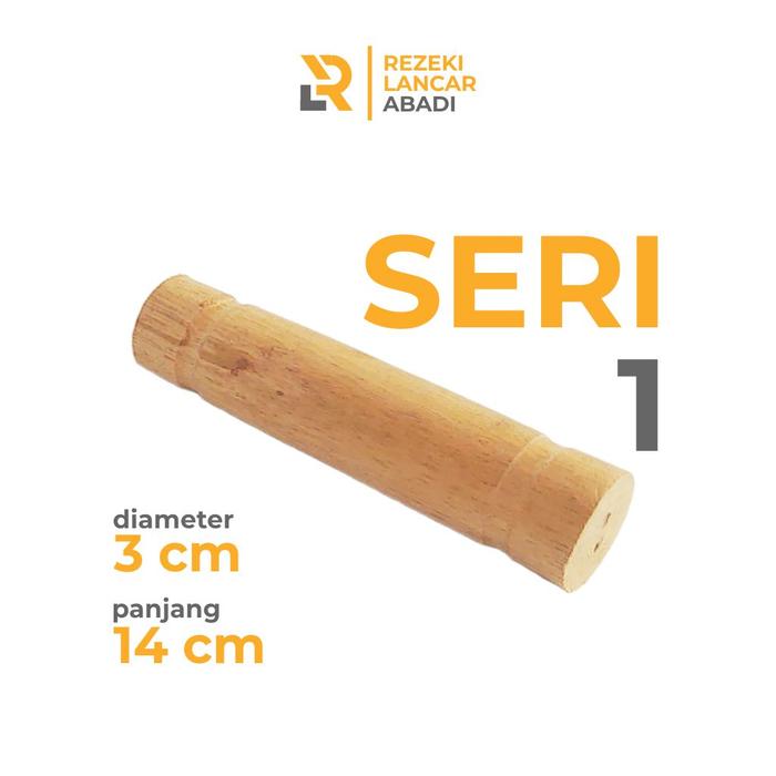 Jual TANGKAI BAHAN KAYU / GAGANG KAYU / PEGANGAN KAYU BUBUTAN DENGAN 4 ...