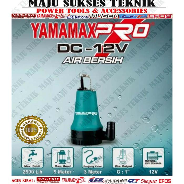 Jual YAMAMAX PRO DC 12 V Pompa Celup Air Bersih / DC Submersible Pump ...