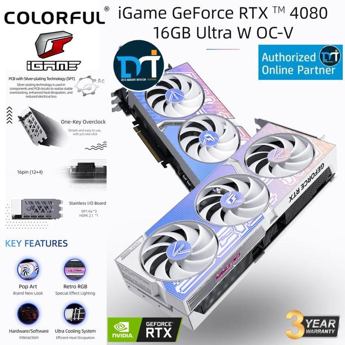 Promo Colorful iGame GeForce RTX 4080 Ultra W OC 16GB GDDR6X Cicil 0% ...
