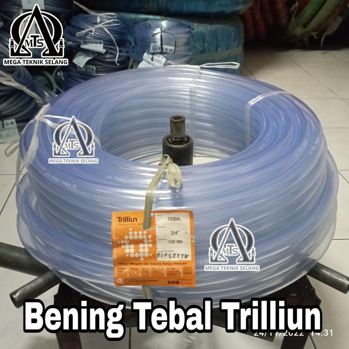 Jual Selang Air Bening Transparan Tebal 3/4" ID 19 MM Murah Per Meter ...