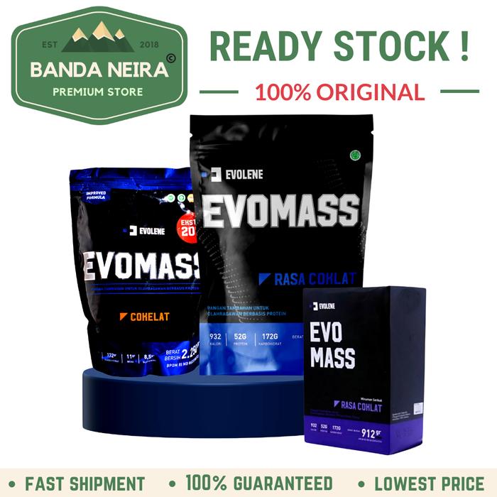 Jual Evolene EvoMass Evo Mass Protein Powder - VANILA ICECREAM, 10 LBS ...