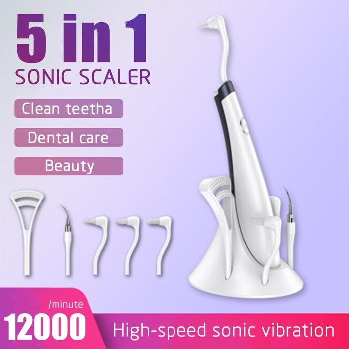 Jual Alat Scaler Gigi Sonic 5 in 1 Perontok Karang Tartar Scaling Mesin ...