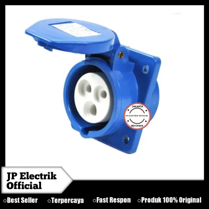 Jual Stop Kontak Genset 3 Pin 16A CEE 413 Panel Mounting Socket 3 Pin 16A - Jakarta Pusat - JP ...