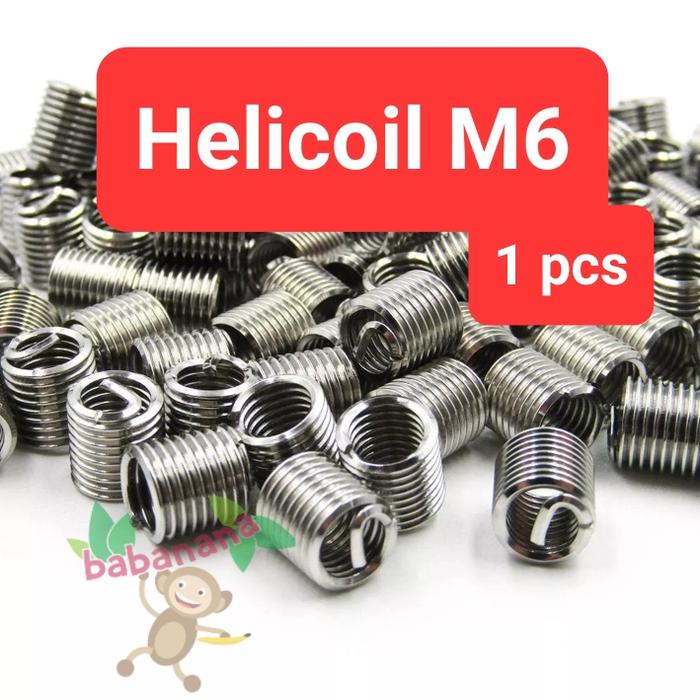 Jual Helicoil M6 Stainless Steel 304 coil wire insert thread repair ...