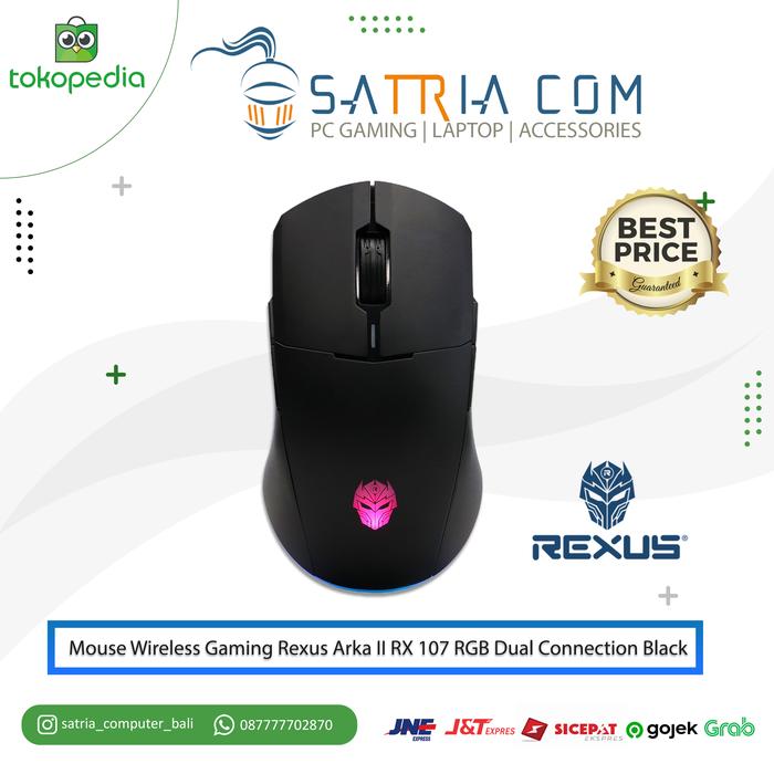 Jual Mouse Wireless Gaming Rexus Arka II RX 107 RGB Dual Connection ...