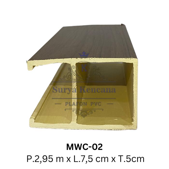 Jual WPC Wall Panel Partisi Hollow MWC-02 Modern Interior Dinding ...