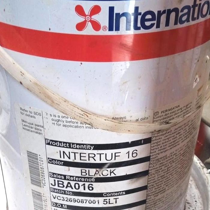 Jual cat internasional intertuf 5 liter hitam - Jakarta Utara - Ibnu cat_marine | Tokopedia