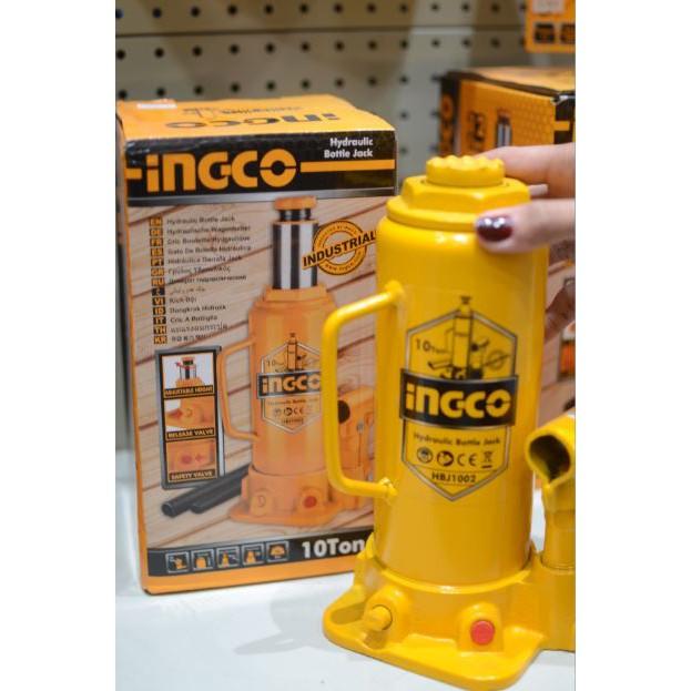 Jual Ingco HBJ1002 Dongkrak Botol 10 Ton Hydraulic Bottle Jack HBJ1002 ...