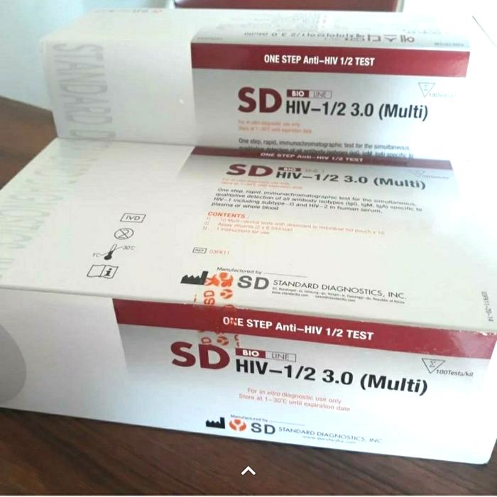 Jual Test hiv SD Bioline 1-2 isi 100 / Rapid hiv test SD bioline1-2 ...