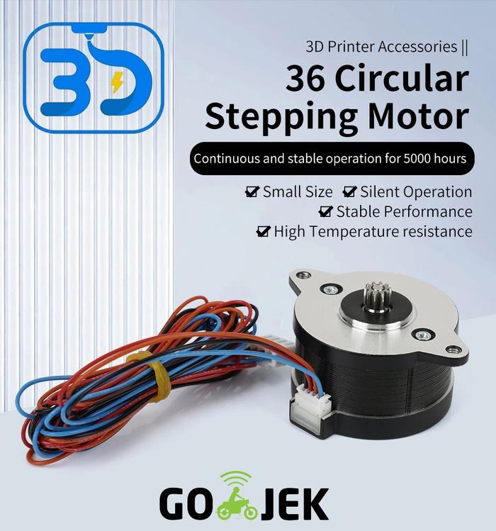 Jual Round NEMA14 36 Stepper Motor High Temperature Motor 36BYG1204-A ...