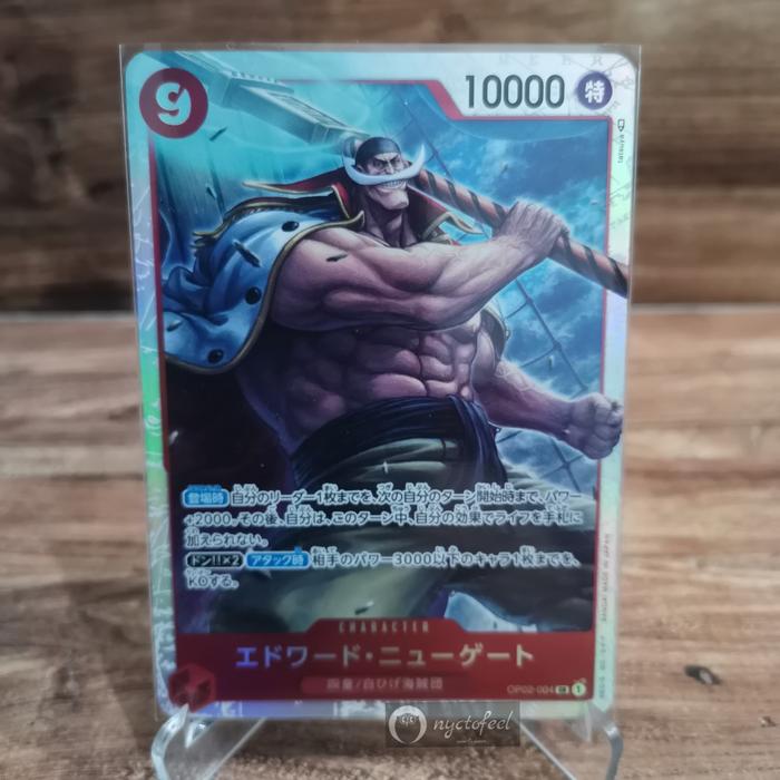 Promo ONE PIECE TCG / Kartu | Shirohige / Whitebeard OP02-004 SR ...