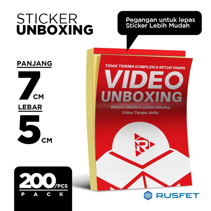 Jual Sticker FRAGILE UNBOXING Stiker Cromo HANDLE WITH CARE 200PCS ...
