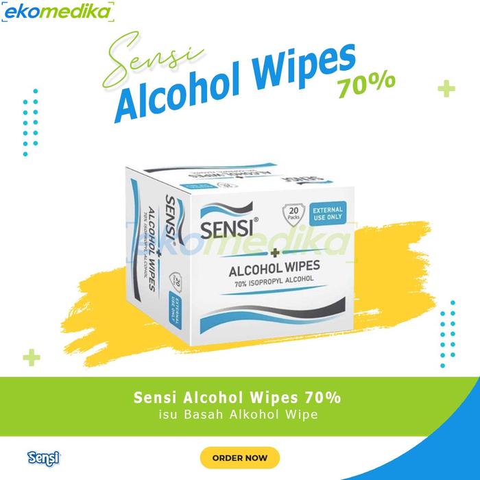Jual Sensi Alcohol Wipes 70% Isopropyl Alcohol / Tisu Basah Alkohol ...