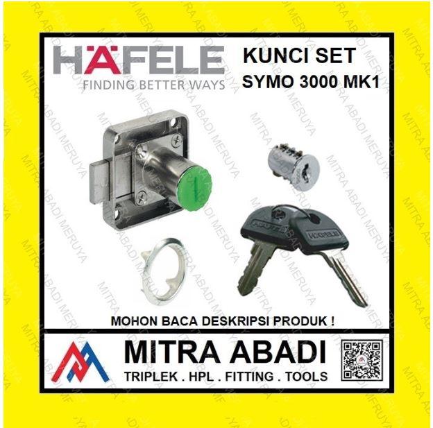 Jual Kunci Laci Hafele SYMO 3000 MK1 MK 1 Set Komplit Lemari Master ...