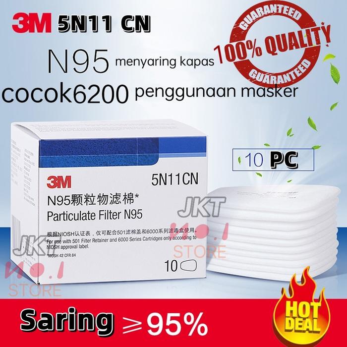 Jual 3M Filter 5N11 Masker N95 Particulate u/Respirator 1Pcs - Jakarta Utara - Jakarta No. 1 ...