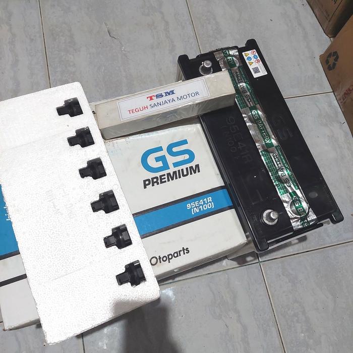 Jual Aki Accu Basah 95E41R N100 12V 100Ah Asli Original GS Premium ...