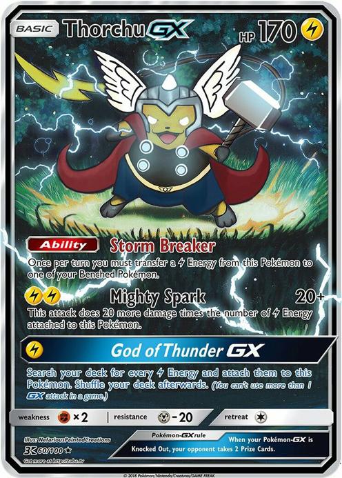 Jual KARTU POKEMON TCG HOLOGRAM SPECIAL MARVEL CHARACTERS - THORCHU 2 ...