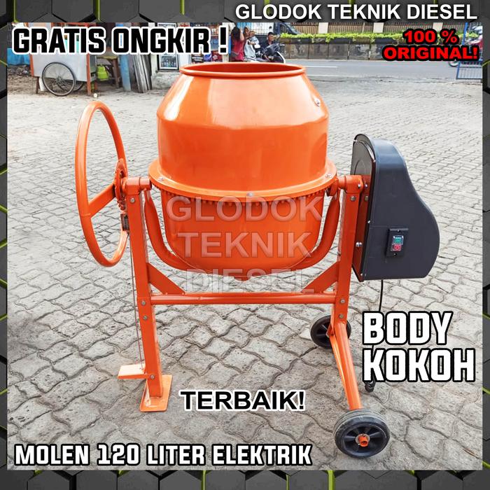Jual MESIN PENGADUK SEMEN MOLEN CONCRETE MIXER 120 LITER ALAT ADUK TERBAIK - Kota Tangerang ...