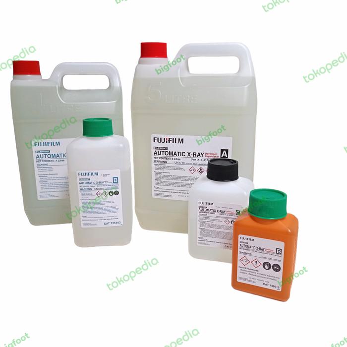 Jual cairan obat cuci film rontgen rongsen ronsen 1 set fixer developer ...