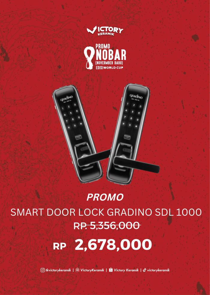 Jual KUNCI PINTU DIGITAL ( ELEKTRIK )/SMART DOOR LOCK GRADINO SDL 1000 ...