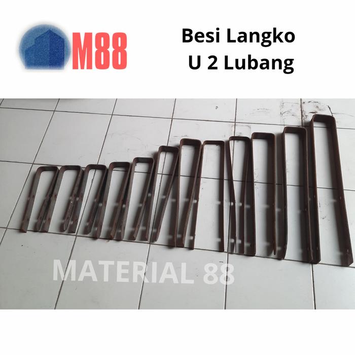 Jual Besi Langko U 2 Lubang - Besi Behel Kuda-kuda Atap Kayu - 55cm ...