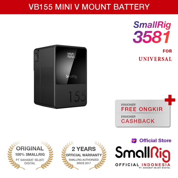 Promo SmallRig VB155 mini V Mount Compact and lightweight Battery 155Wh 3581 Cicil 0% 3x ...