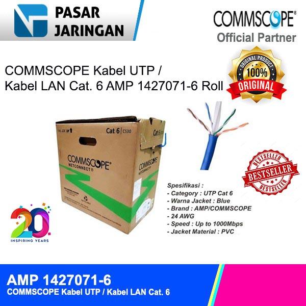 Jual COMMSCOPE Kabel UTP / Kabel LAN Cat. 6 AMP 1427071-6 Roll / Box ...