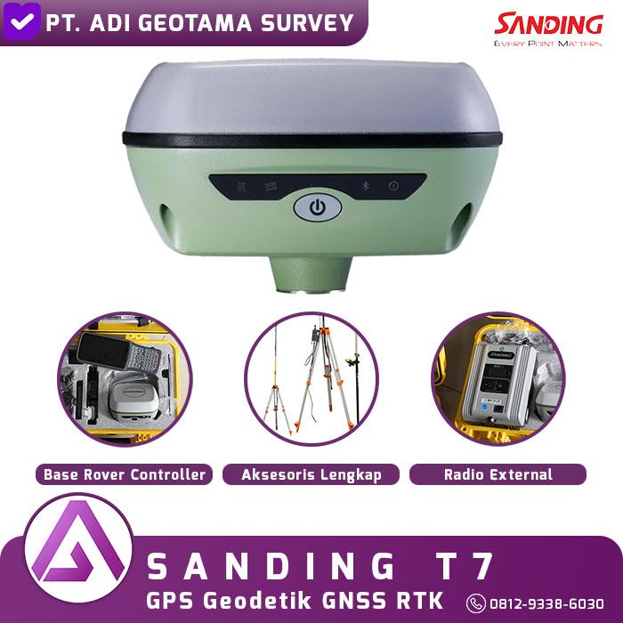 Jual GNSS RTK SANDING T7 GPS Geodetic Base Rover Radio GNSS Receiver ...