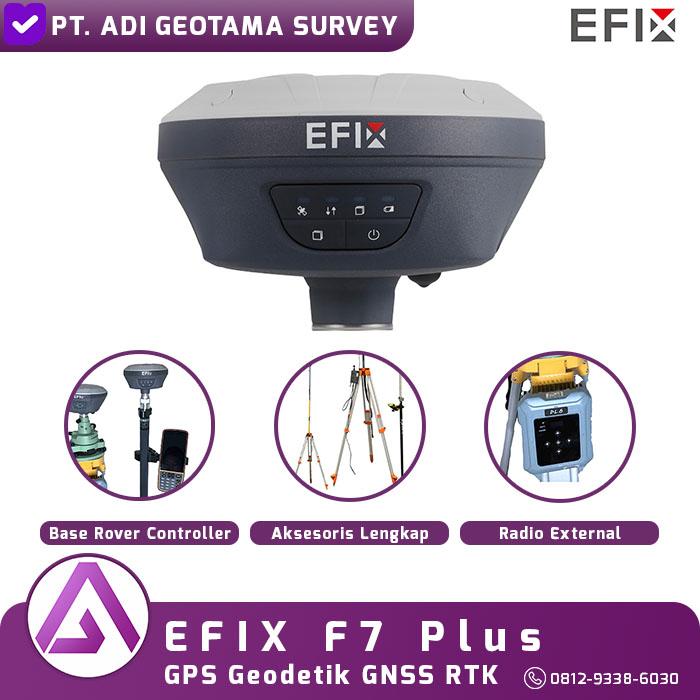 Jual GNSS RTK EFIX F7 Plus GPS Geodetic Base Rover Radio GNSS Receiver DGPS - Tanpa Radio Ext ...