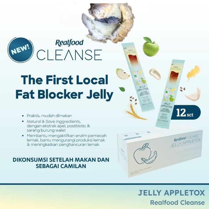 Jual Realfood Cleanse Jelly Appletox Fatblocker sarang Burung Walet 12 Sct - Jakarta Barat ...