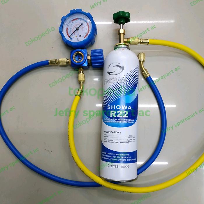 Jual PAKET ALAT ISI PREON AC R22 KALENG SHOWA KOMPLIT PENGISIAN SENDIRI ...