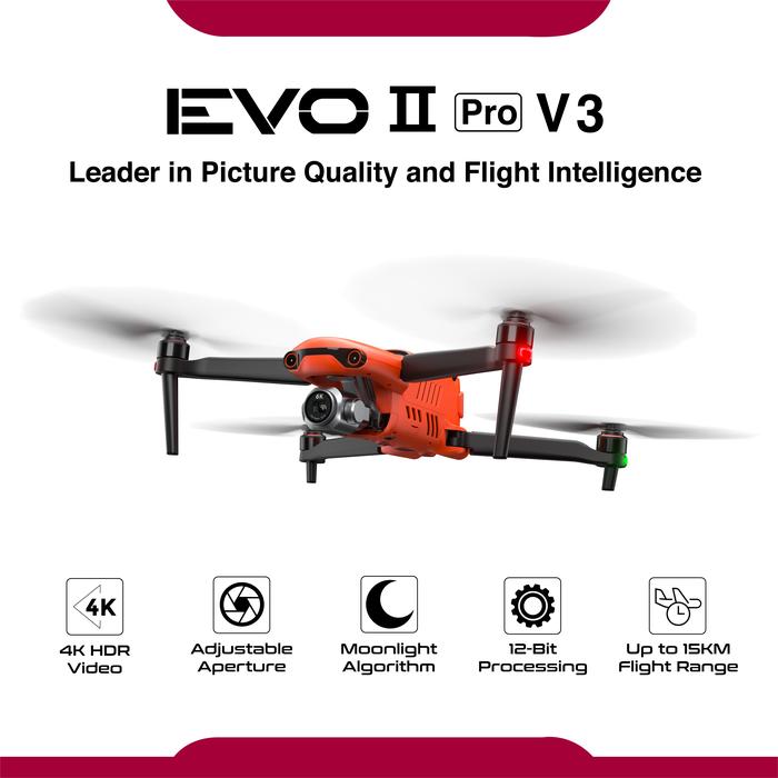 Promo AUTEL ROBOTICS EVO II PRO V3 DRONE 6K 20MP 1” SENSOR 15KM 40MIN ...