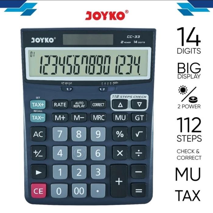 Jual Kalkulator Check & Correct Joyko Cc-33 Calculator 14digit Desktop ...