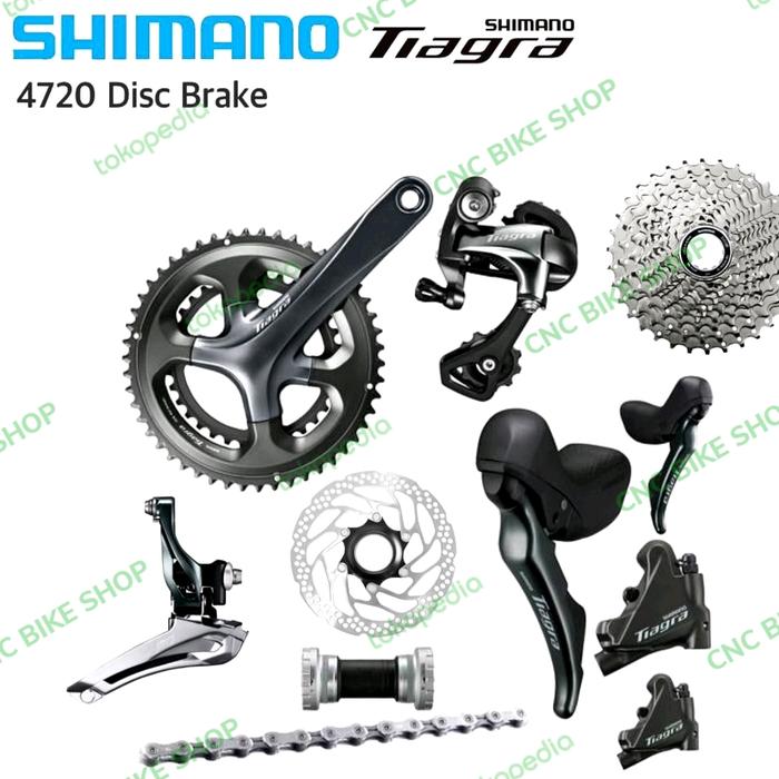 Jual Groupset Group set Shimano Tiagra R4720 2 X 10 Speed Disc Brake ...
