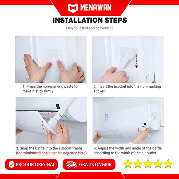 Jual Universal Air Conditioner Deflector Talang Ac Reflektor Ac Split ...