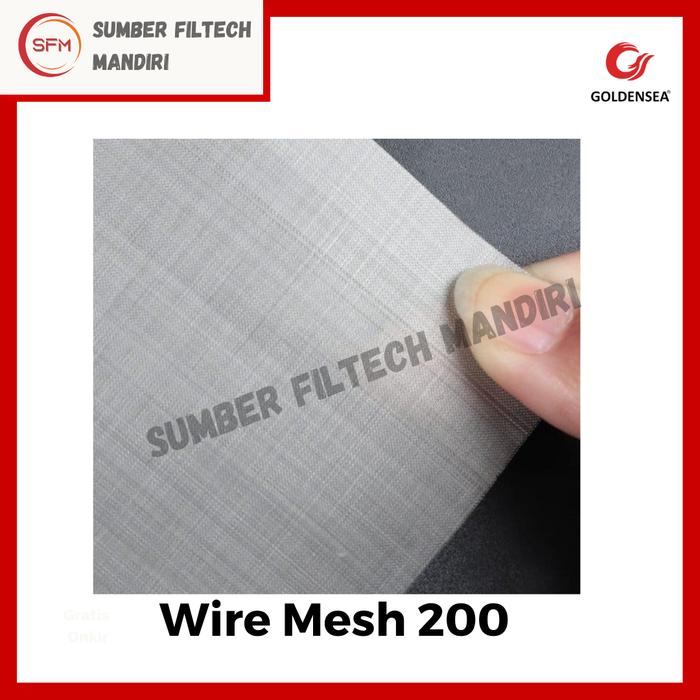 Jual Wiremesh Saringan SS304 #200 x Lebar 1.5m x Tebal 0.04mm / Kawat - Mesh 200, Lebar 1.5m ...