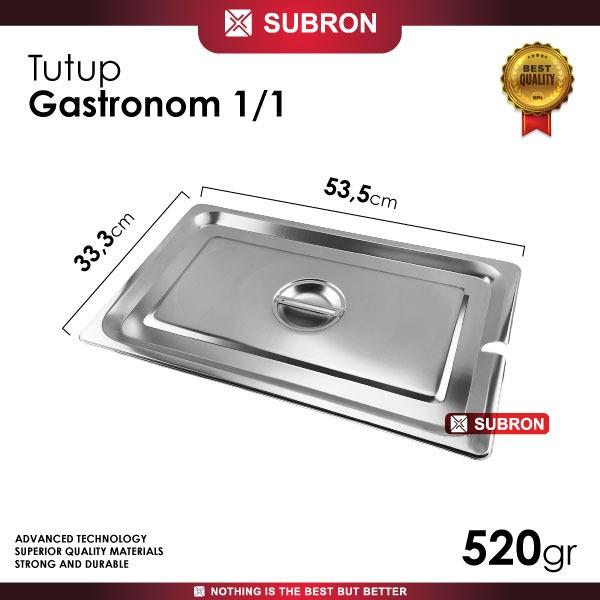 Promo SUBRON Tutup Food pan 1/1 wadah penyimpan stainless steel gastronom - LUBANG - Kab ...