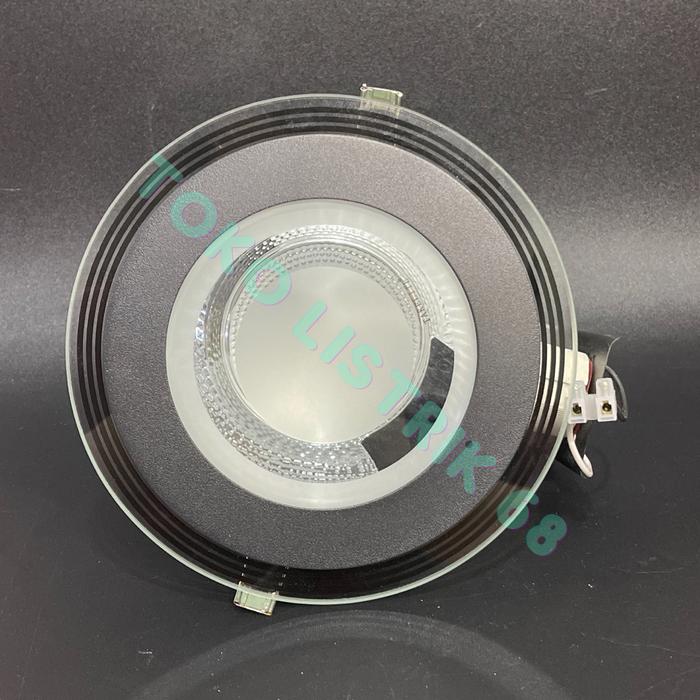 Jual kap fitting lampu downlight 4 inch 4" BULAT rumah fitting miring ...