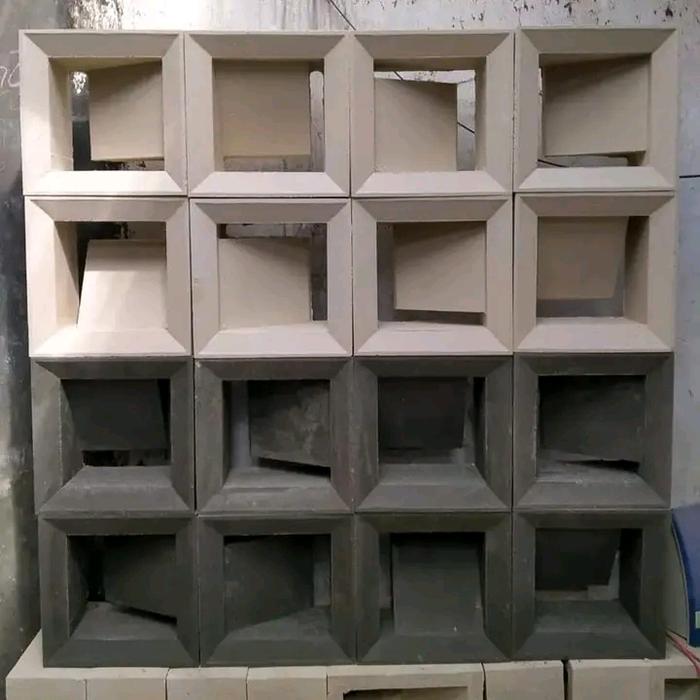 Jual roster lubang angin roster minimalis/roster beton motif L - Kab ...