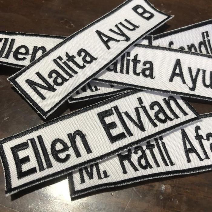 Jual Badge Nama, Emblem Nama, Bordir Nama, Patch Nama, Nama anak ...