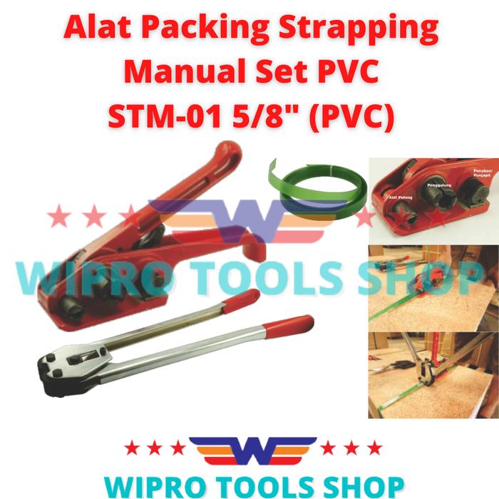 Jual Alat Packing Strapping Manual Set PVC STM-01 5/8" Wipro - Kota ...