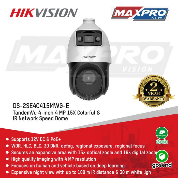 Jual DS-2SE4C415MWG-E - HIKVISION TANDEMVU 4MP 15X COLORFUL IR ...