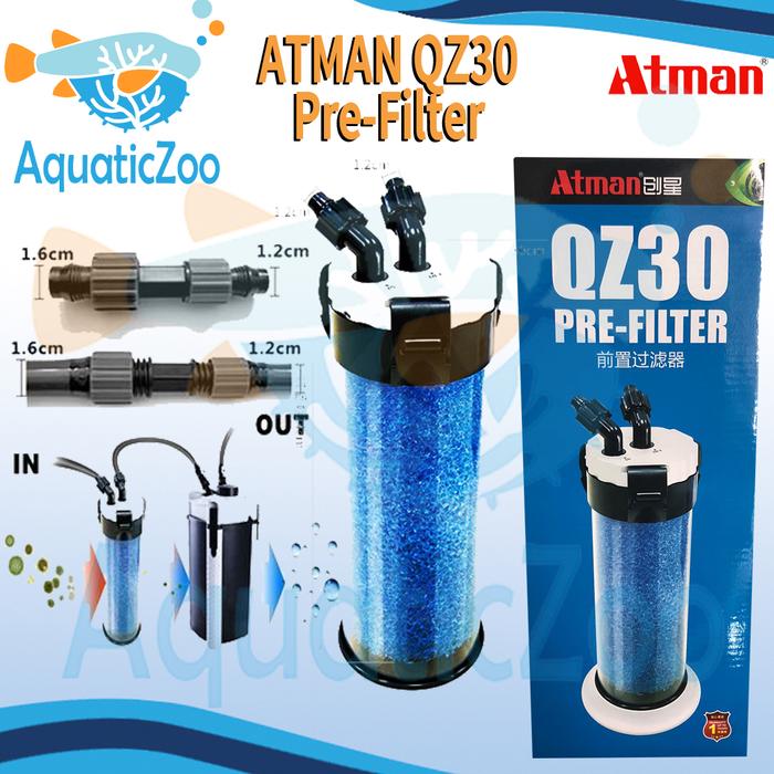 Jual Atman QZ-30 Prefilter System Canister Pre Filter Air Aquarium QZ ...