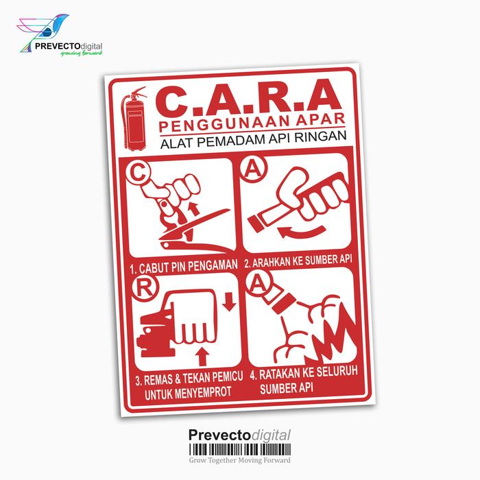 Jual Sticker Safety Sign Cara Menggunakan APAR Alat Pemadam Api Ringan ...